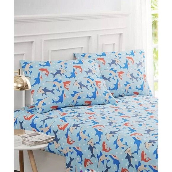 Harper Lane | Bedding | New Shark Tales 4pc Sheet Set Full Size ...